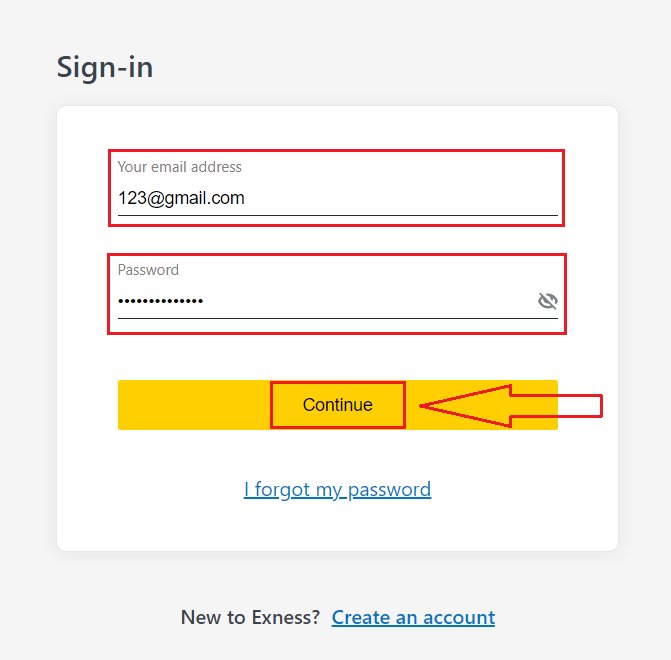Login | Exness Forex