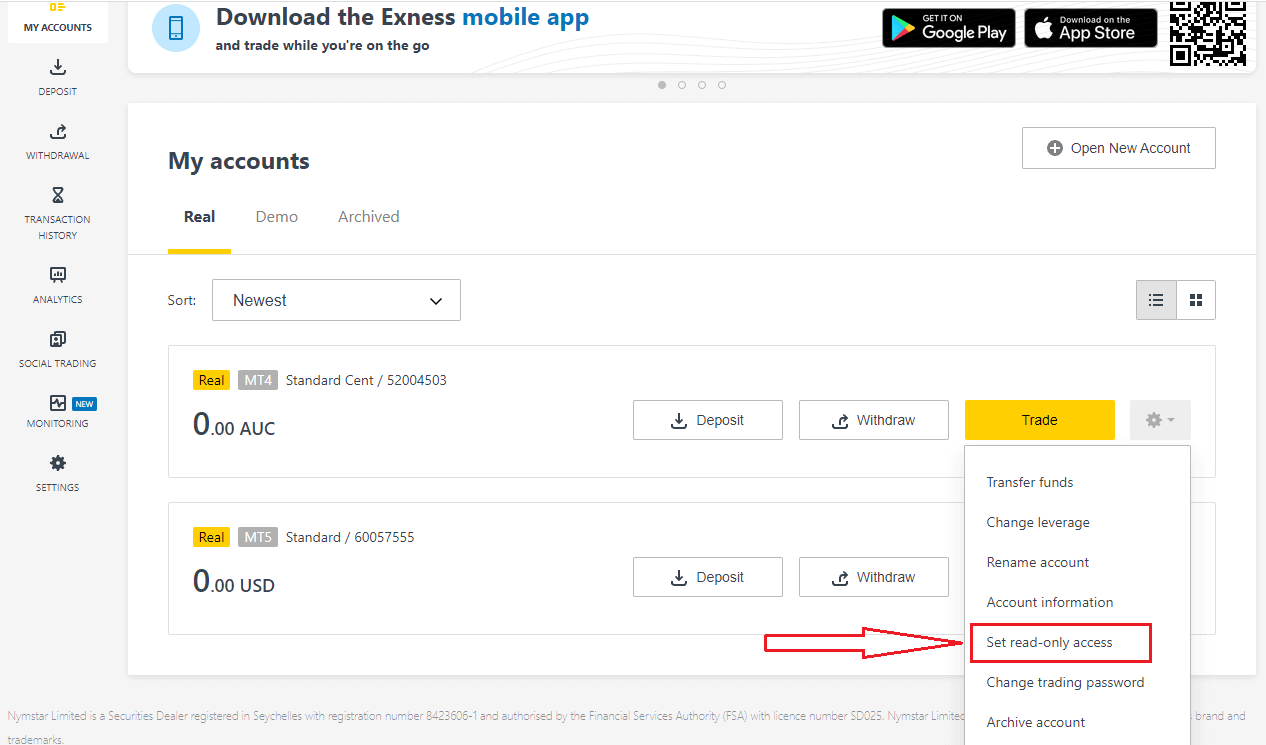 Login | Exness Forex