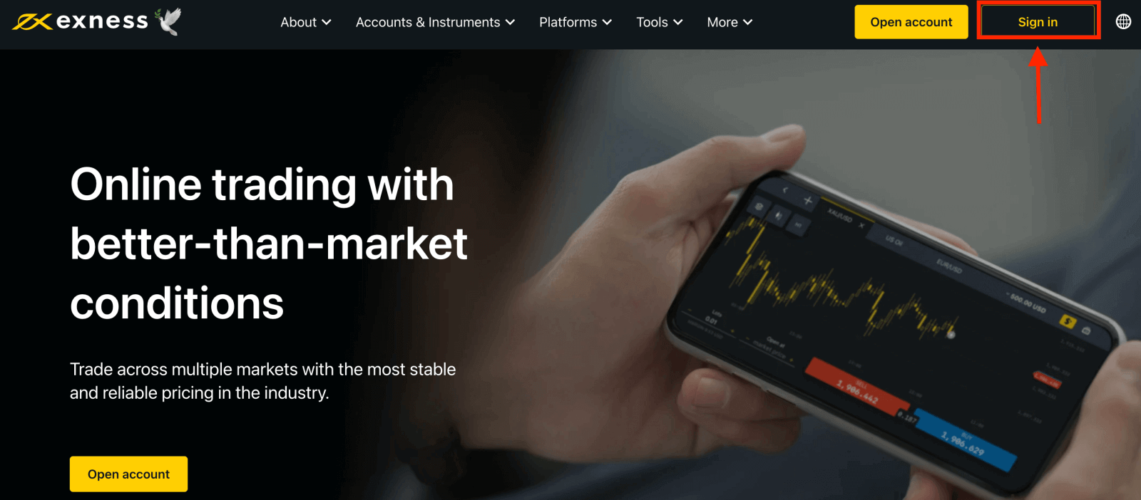 How to Login to Exness