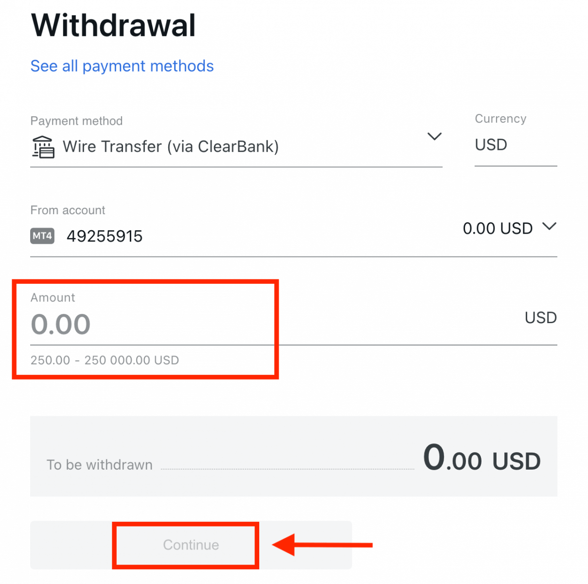 Withdraw | Exness Forex