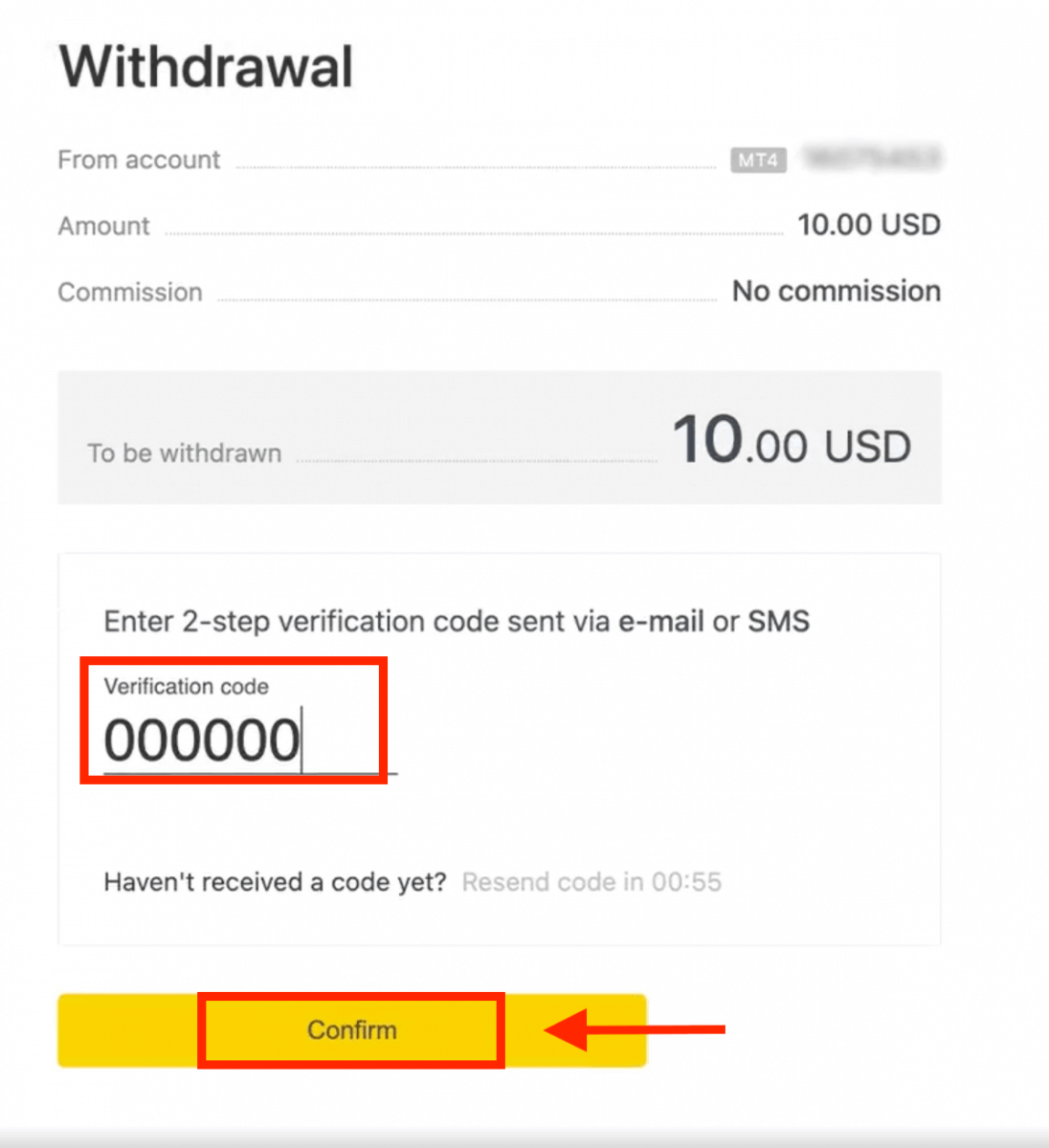 Withdraw | Exness Forex